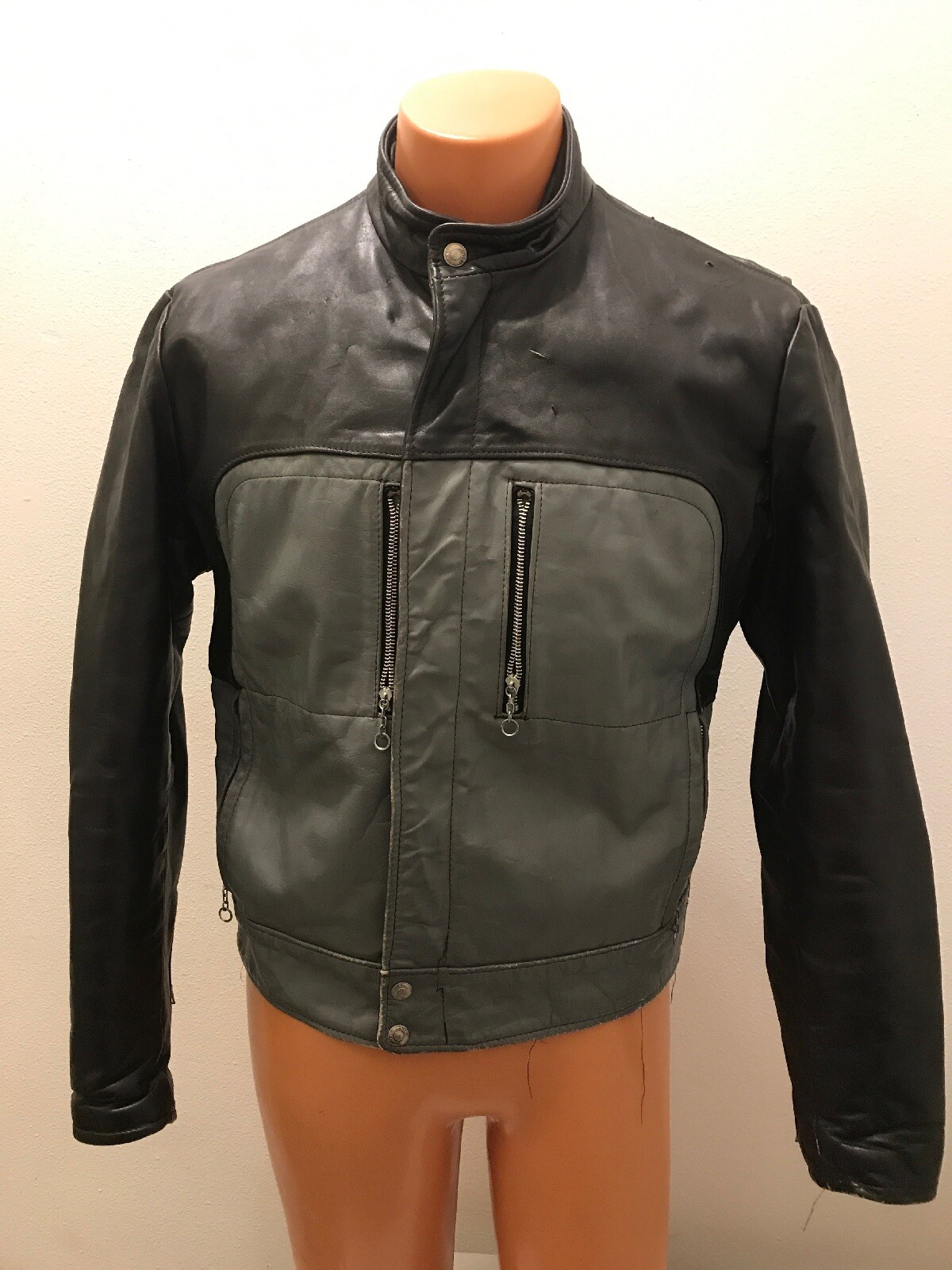 Vintage Perfecto by Schott USA Men's DISTRESSED Black… - Gem