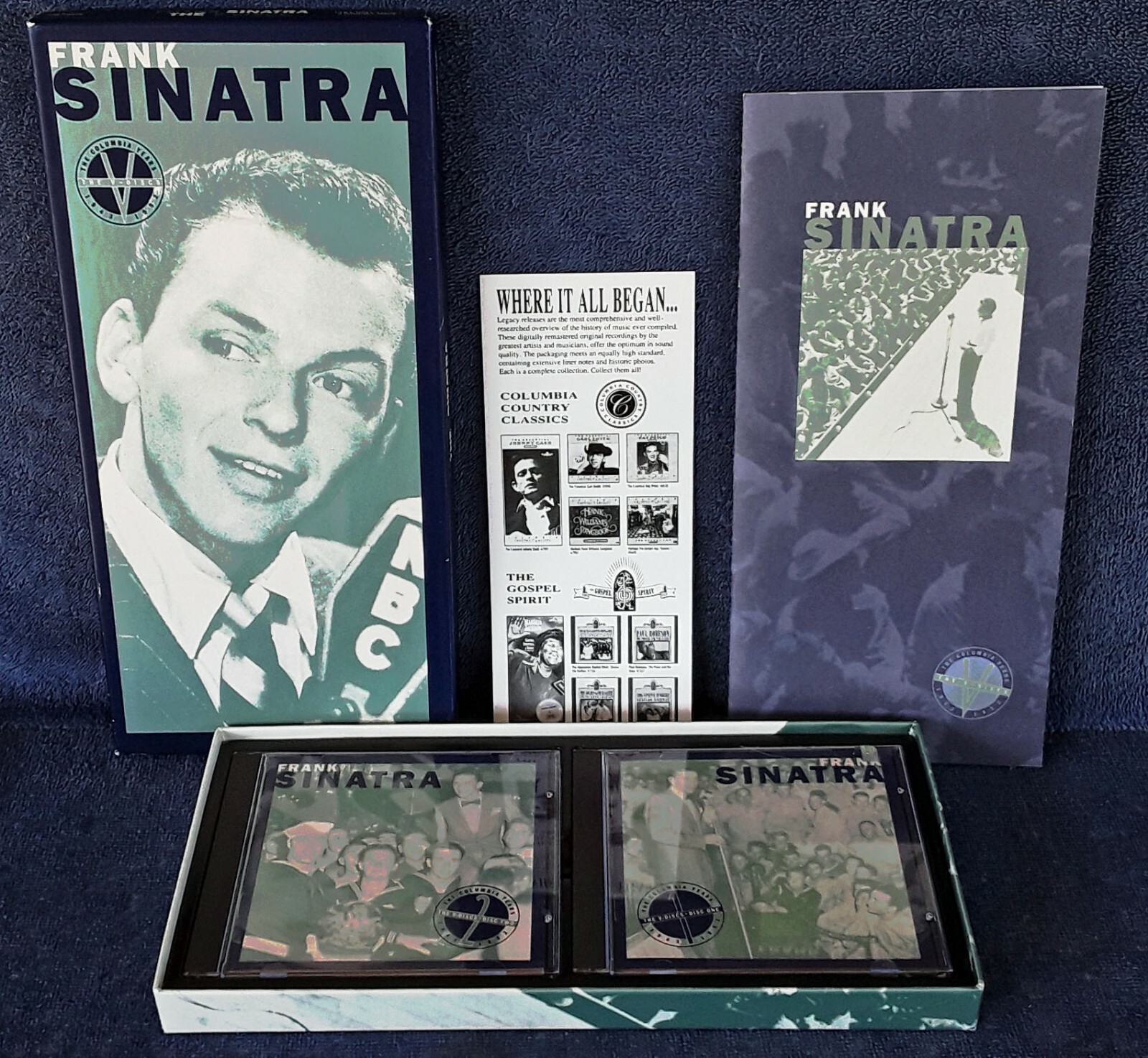 FRANK SINATRA - THE V - DISCS - COLUMBIA / LEGACY - (2) CD BOX SET WITH ...