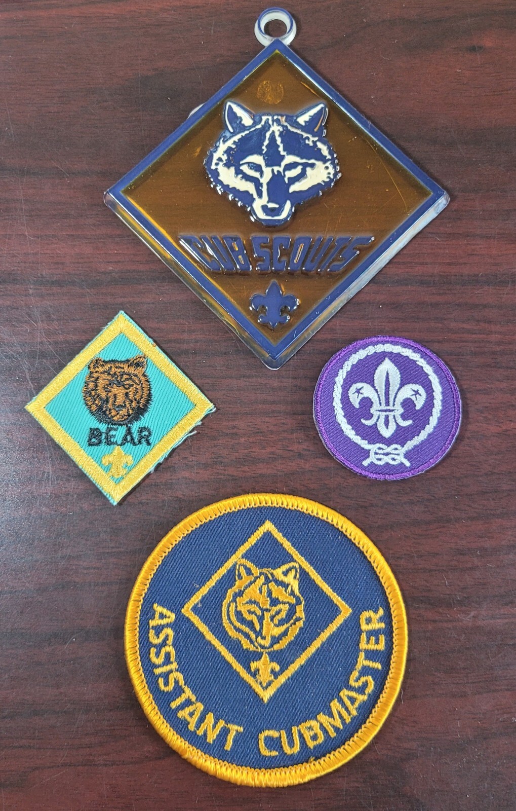 Boy Scouts Of America Patches And Suncatcher Assistant Cubmaster Bear ...
