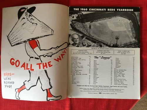 1960 Cincinnati Reds Yearbook | eBay