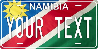 Namibia Flag Wave License Plate Personalized Custom Auto Bike ...