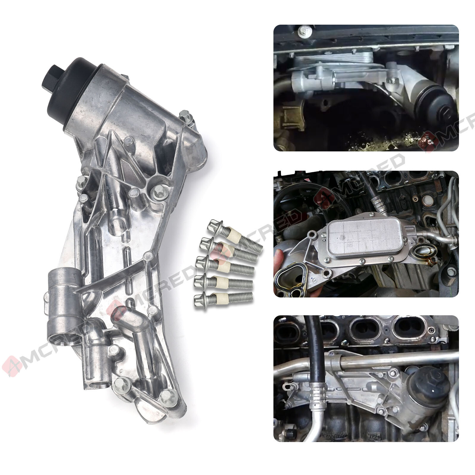 Engine Oil Cooler & Filter Housing 25199751 For Vauxhall Astra Insignia ...