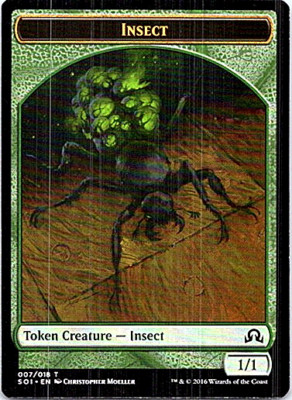Insect Token Magic The Gathering Shadows Over Innistrad Light Play | eBay