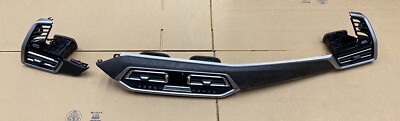 Centeral Dash Black Wood Trim Set With A/C Controler For 2019-2023 BMW ...