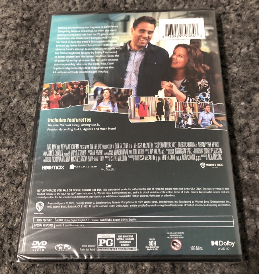 Super Intelligence (DVD, 2022) Melissa McCarthy, Bobby Cannavale **BRAND NEW!** 883929793846 | eBay