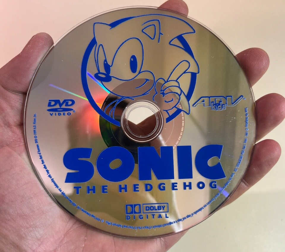 Sonic The Hedgehog The Movie DVD + Inserts, Sega, ADV Kids, Tested ...