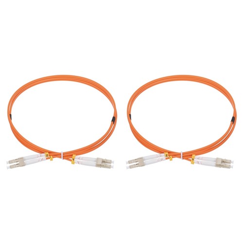 2Pcs 3.3Ft LC-LC/UPC Multimode Duplex Core Cable Fiber Optic Internet ...