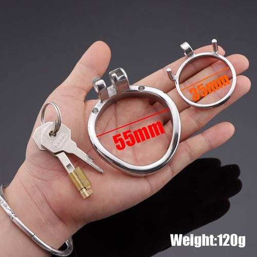 Stainless Steel Male Small Chastity Cage Chastity Device Binding Locks Rings | eBay