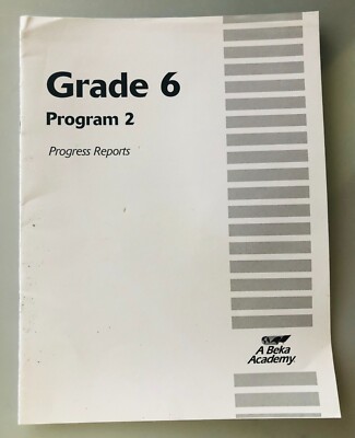 Abeka - Grade 6 Program 2 Progress Report | eBay