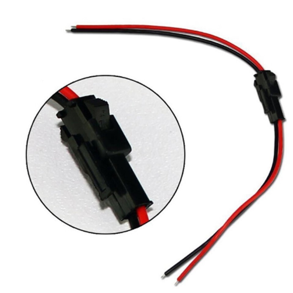 2Pin 15cm Male&Female Connector Cable Wire terminal for LED Lights DIY ...