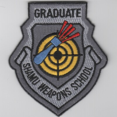 4" USAF AIR FORCE SHAMU WEAPONS SCHOOL GRADUATE AT-38 EMBROIDERED ...