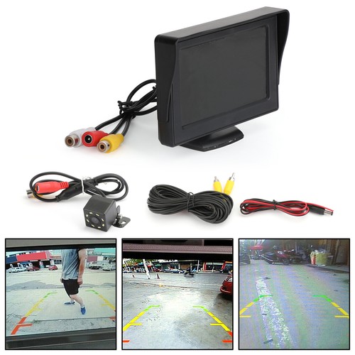 Rear View Reverse Monitor NTSC 4.3" Car Monitor + Rear View Camera PAL ...