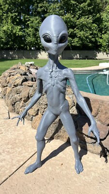 Grey Alien Arms Spread Life Size DIY Statue | eBay