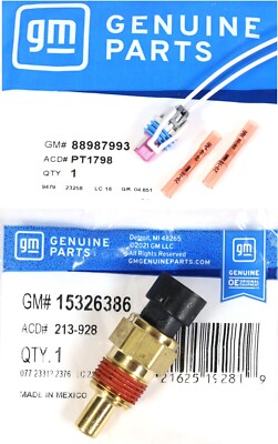 Genuine GM 15326386 Engine Coolant Temp Sensor PT1798 88987993 ...