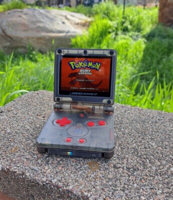Nintendo Gameboy Advance GBA SP IPS v2 Backlit Mod Smoke Black | eBay