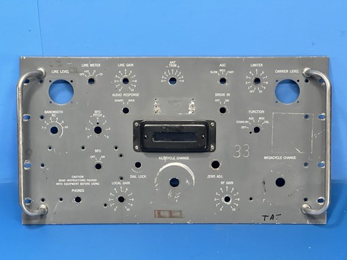 COLLINS R-390A HAM RADIO RECEIVER ENGRAVED (Etched) LETTERING FRONT ...