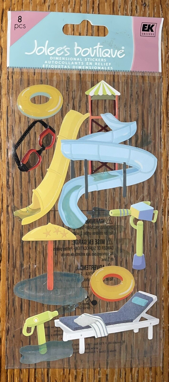 RARE Jolees WATER PARK SUMMER FUN VACATION Slides Splash Pad Tubes 3D ...