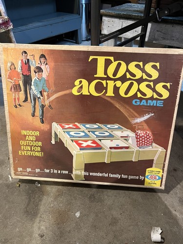 UNOPENED VINTAGE 1969 TOSS ACROSS GAME BY IDEAL TOYS COMPLETE TIC TAC ...