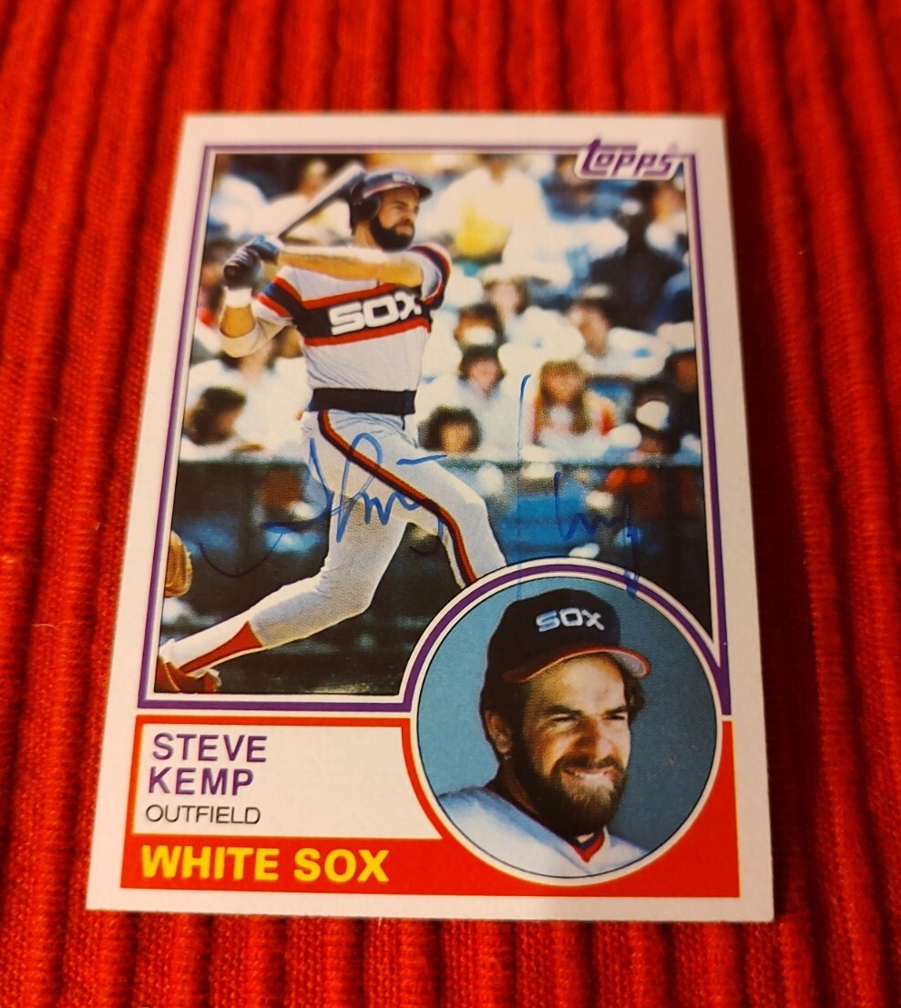 1983 Topps Chicago White Sox STEVE KEMP AUTOGRAPH | eBay