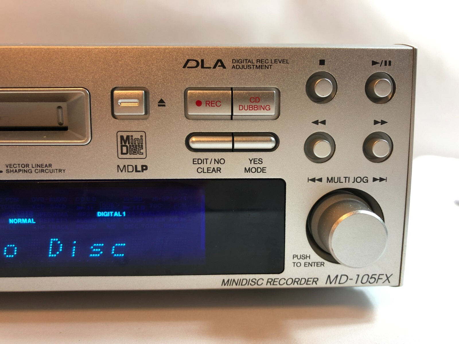 Onkyo Md-105fx Hi-md Mini Disc Recorder MD105FX Silver MDLP for sale ...