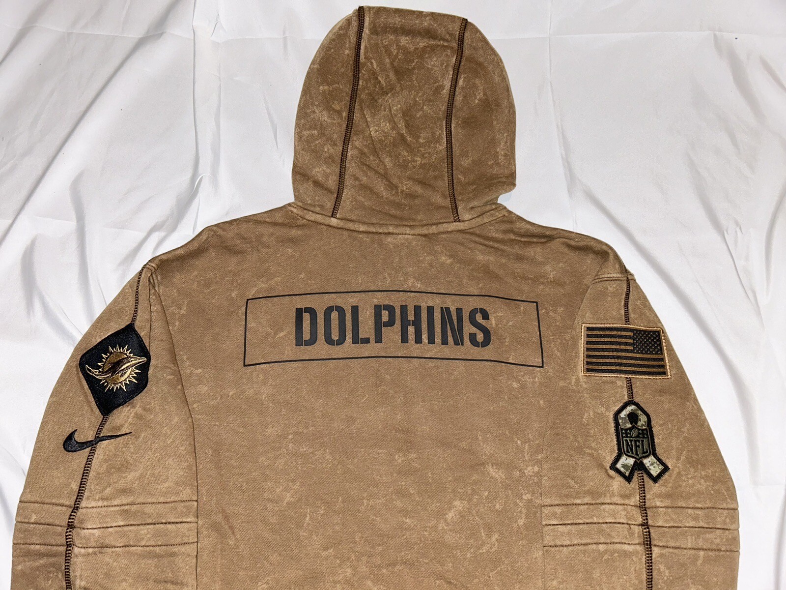 Nike Miami Dolphins Salute to Service Hoodie Authentic NFL Sideline ...