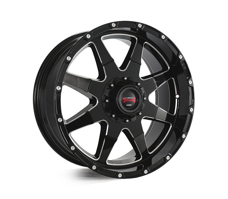 To Suit NISSAN NAVARA D22 WHEELS PACKAGE: 20x9.0 Simmons MAX T12 BKA ...