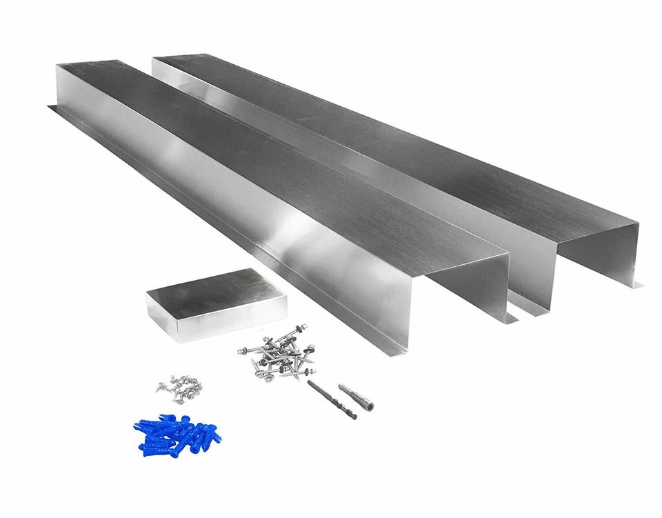 Metal Line Set Cover Kit for Mini Split and Central Air Conditioner ...