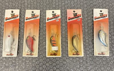 Vintage New 5 Bandit 200 Series 209 221 258 232 2b37 Fishing Lure Lot 4 ...
