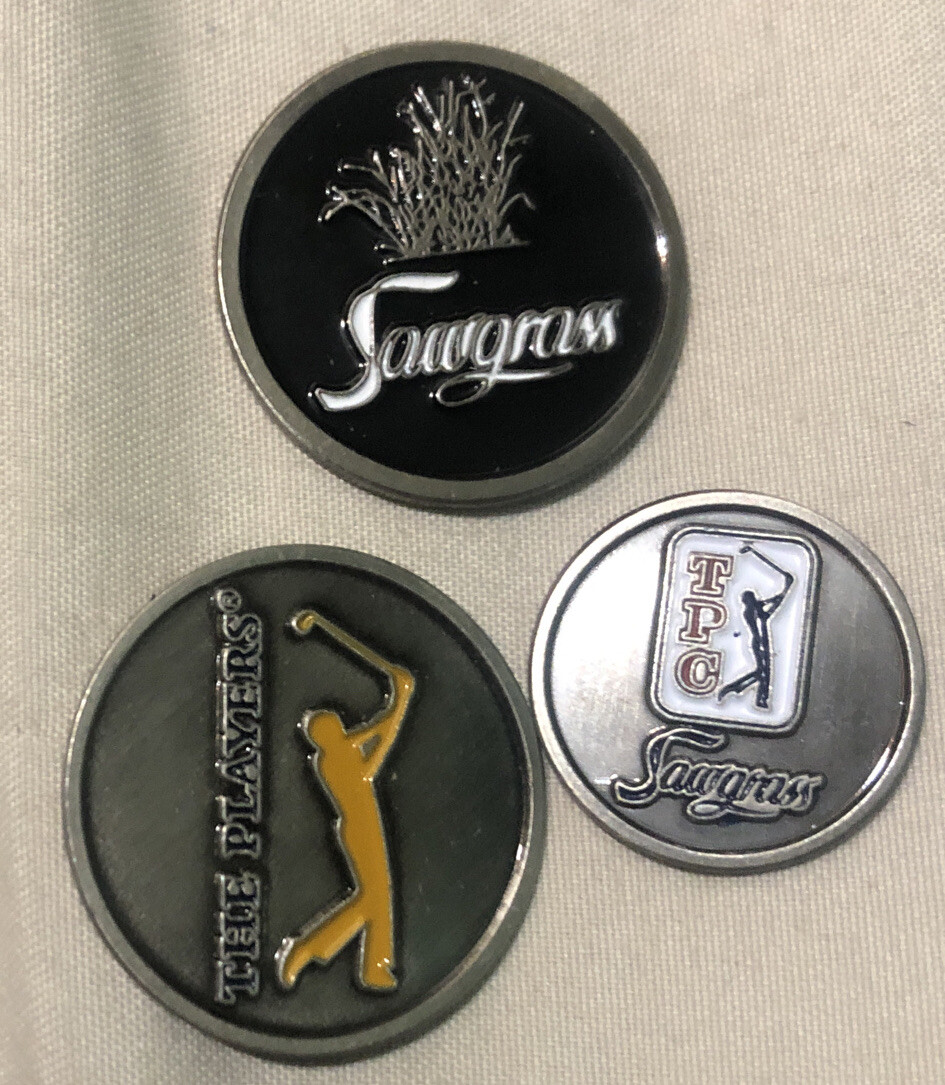 3 Sawgrass Golf Ball Markers/slug … TPC, The Players. | eBay