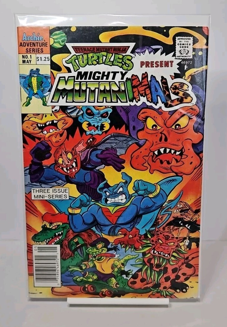 TMNT Ninja Turtles Mighty Mutanimals #1 (1991) Newsstand Archie | eBay