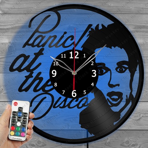 LED Vinyl Clock Panic at the Disco Light Vinyl Record Wall Clock Home ...