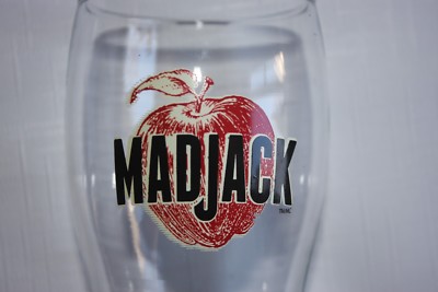 MAD JACK APPLE LAGER MAD JACK LAGER GLASS MAD JACK GLASSES PAIR CRISP ...
