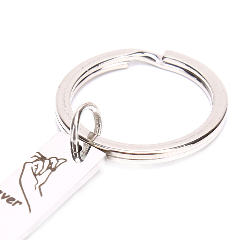 2pc/set Engraved King Queen Forever Love Keyring Keychains Gift for ...