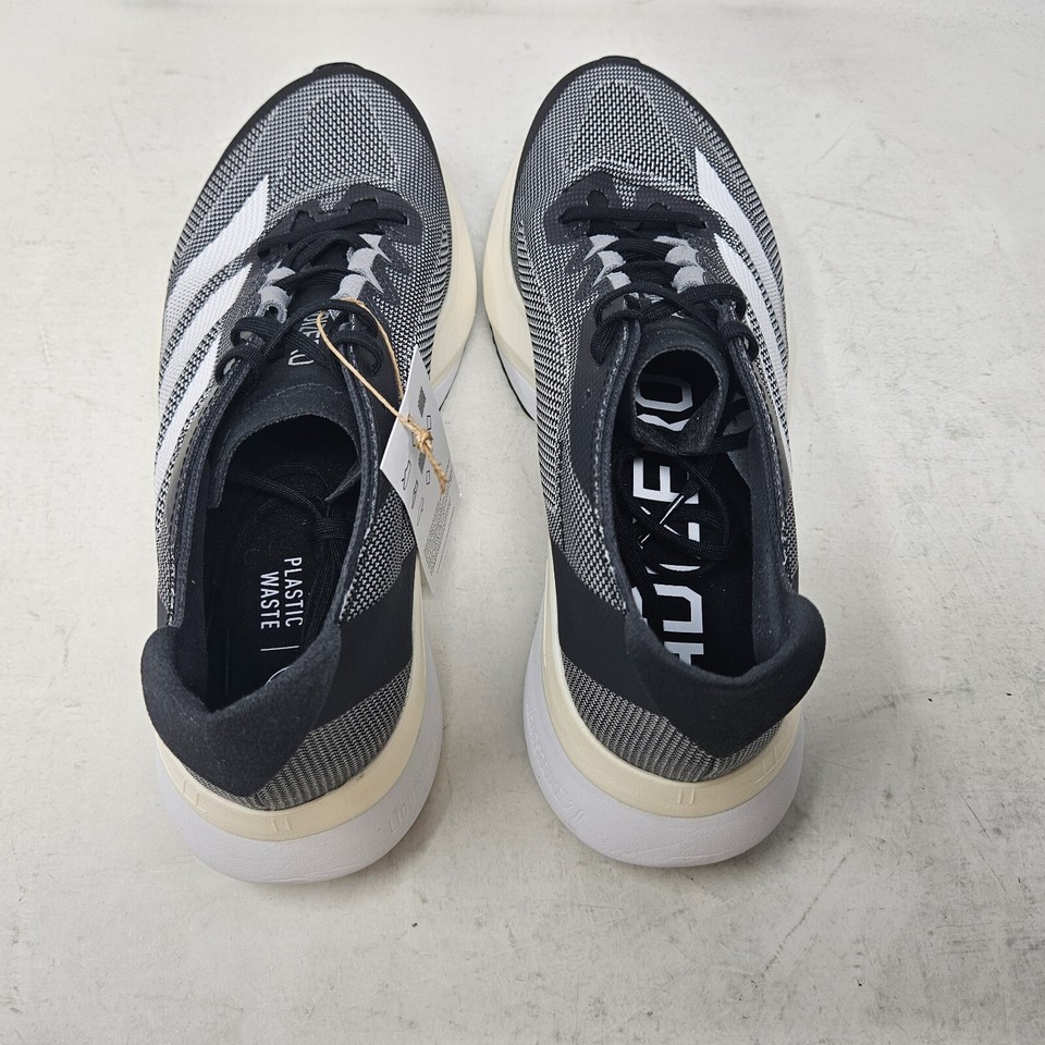 Men's Adidas Adizero Boston 12 Low Elite Running Shoes / Black White ...