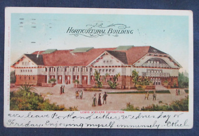 1905 Portland Oregon Lewis & Clark Expo Worlds Fair Building Postcard ...