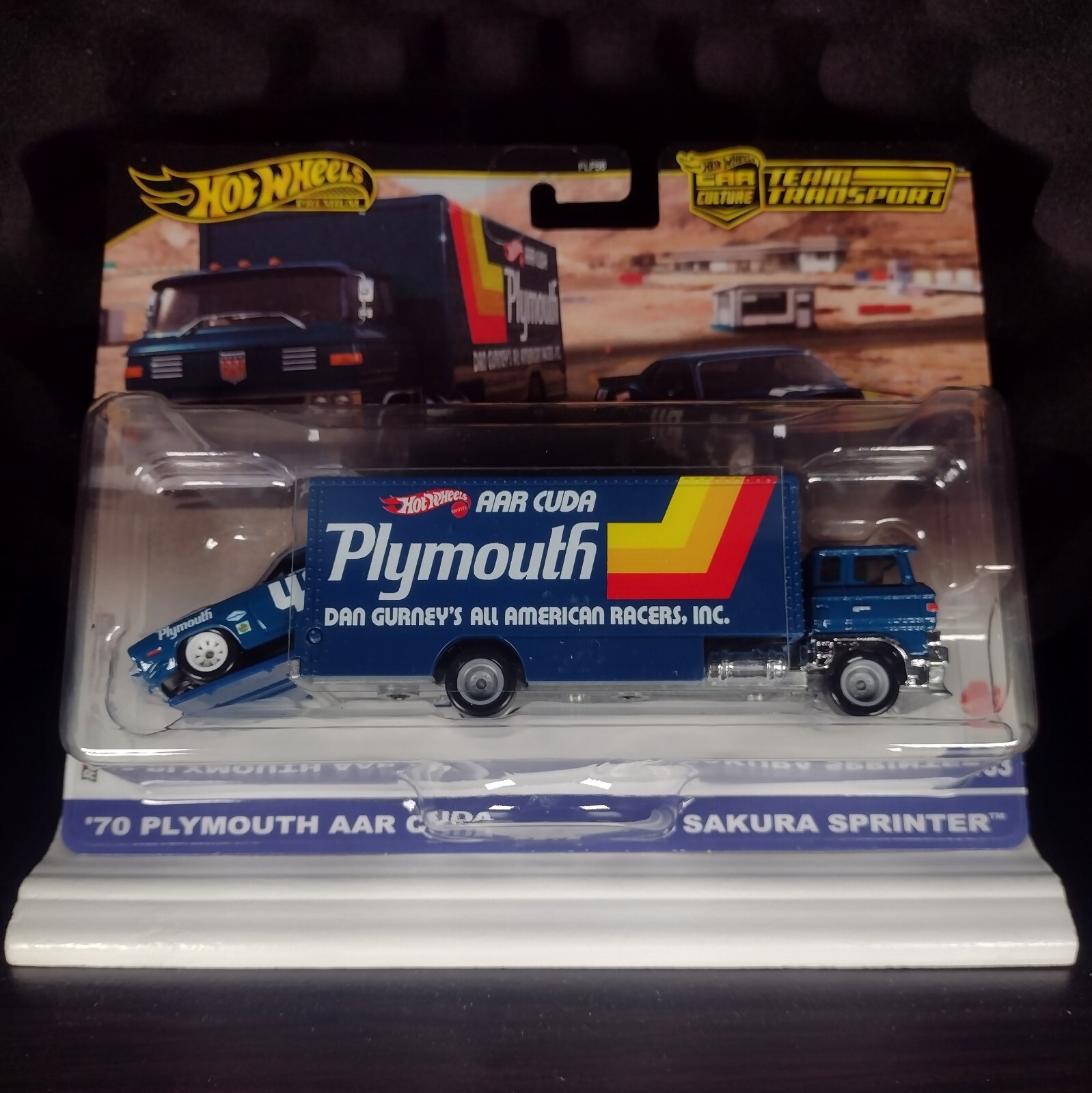 HOT WHEEL TEAM TRANSPORT '70 PLYMOUTH AAR CUDA PREM CAR CULTURE SAKURA ...