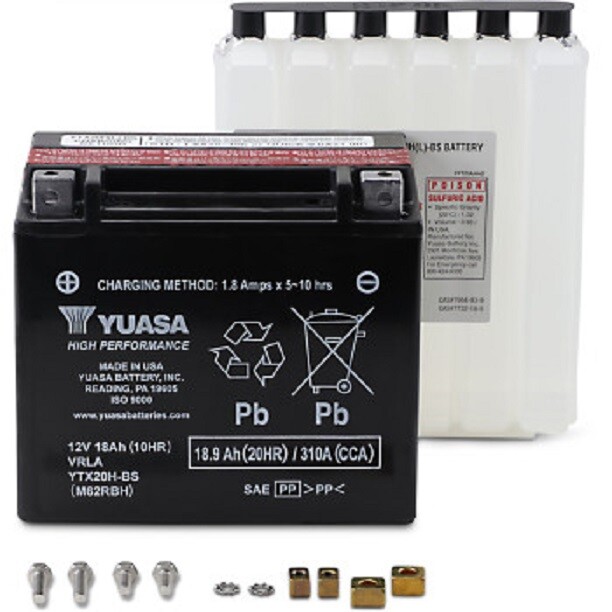 YUASA BATTERY HARLEY SPORTSTER FXR SUPER GLIDE FXRS FXLR LOW RIDER 1984 ...