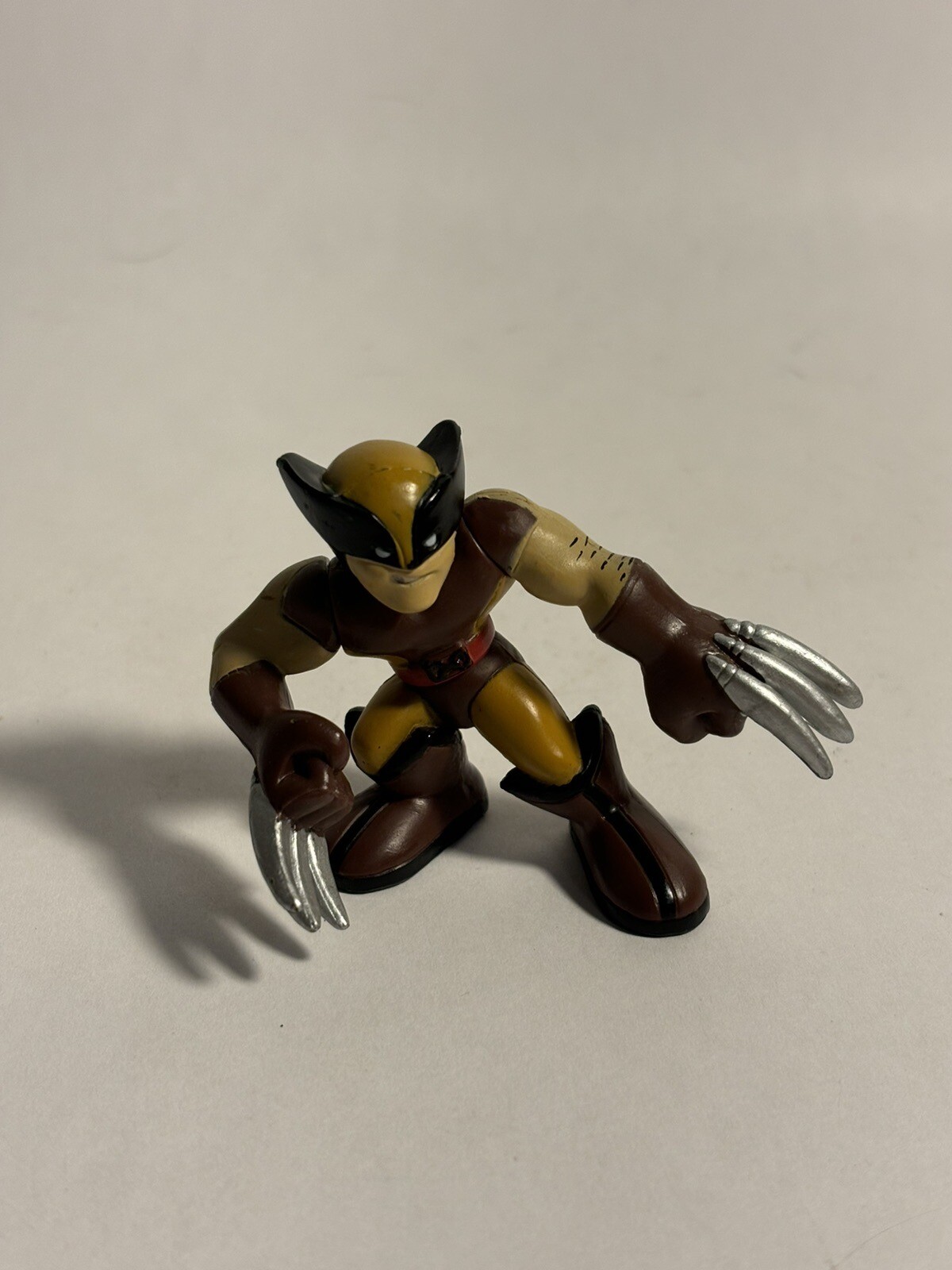2008 Marvel Super Hero Squad WOLVERINE figure brown & orange X-Men ...