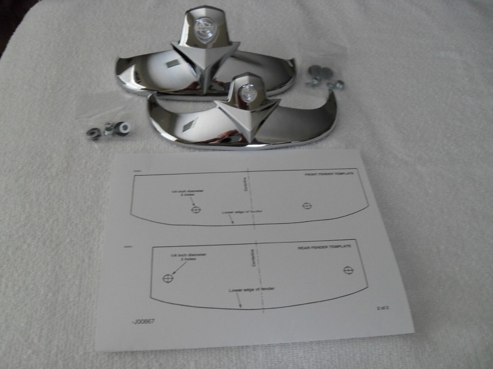 Harley Heritage Springer FLSTS Front And Rear Fender Tips With Mounting ...