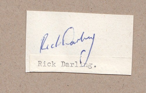 RICK DARLING CRICKET AUSTRALIA RIGHT HAND OPENING BATSMAN SIGNED CUT ...