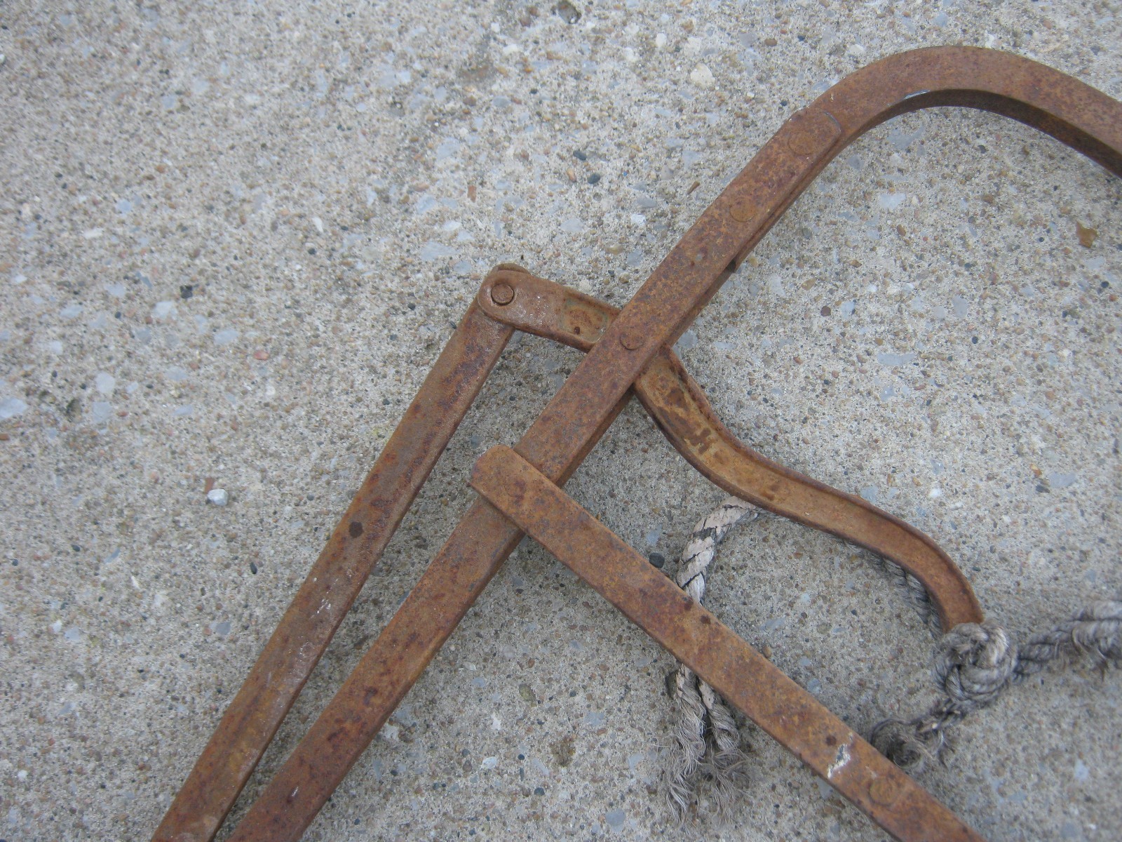 decor only Vintage Iron HAY HARPOON hay lift fork spear farm barn tool ...