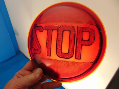 Big Red Stop Lamp Glass Lens Good Condition Truck Bus Fire Truck ...