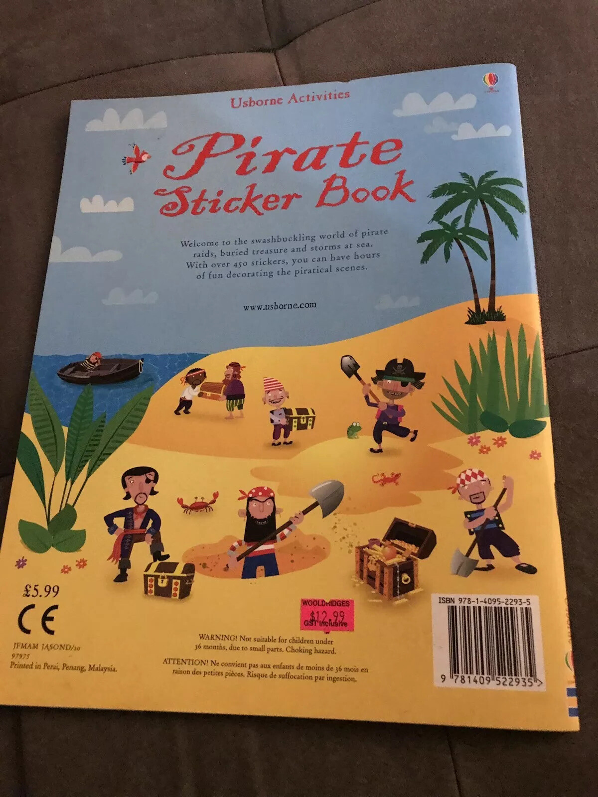 Pirate Sticker Book (Usborne Sticker Books) by Fiona Watt - Paperback ...