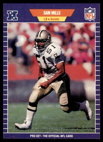 1989 Pro Set Sam Mills New Orleans Saints #274 | eBay