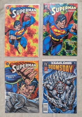 SUPERMAN DOOMSDAY: Hunter/Prey Graphic Novel TPB 1-3 Complete Doomsday Year One | eBay