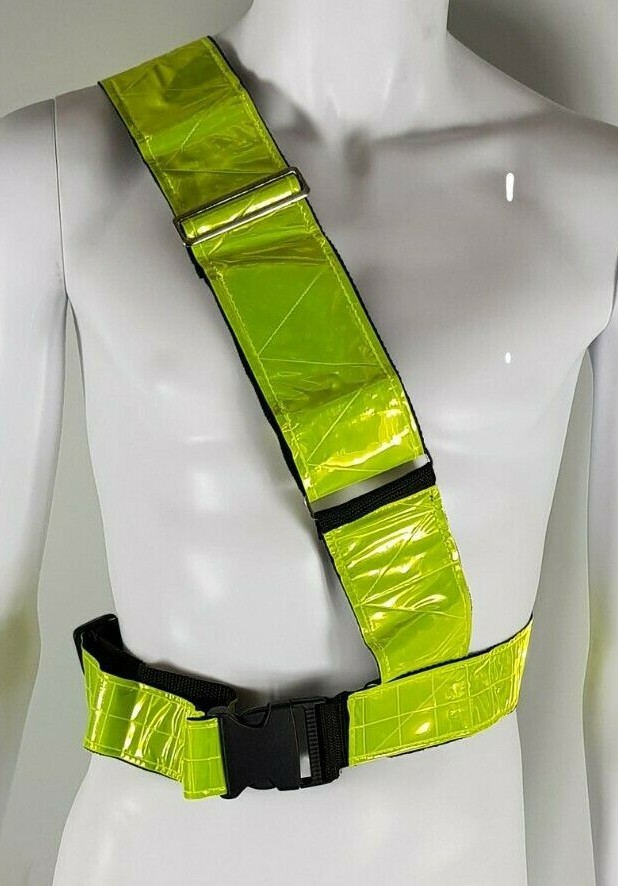 Hi Viz Horse Riders High Quality 3" Wide Visilite Bright Safety Sash ...