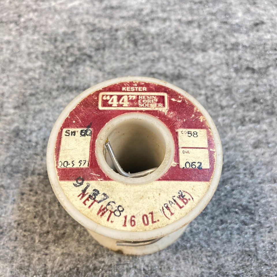Kester 44 Solder Resin Core .062 Diameter 11.6 oz. #58 USA | eBay