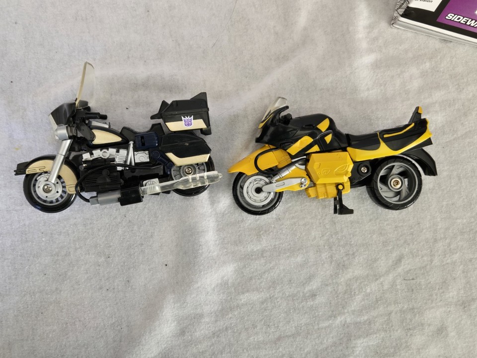 Transformers Rid 2001 Axer & Sideways Robots in Disguise | eBay