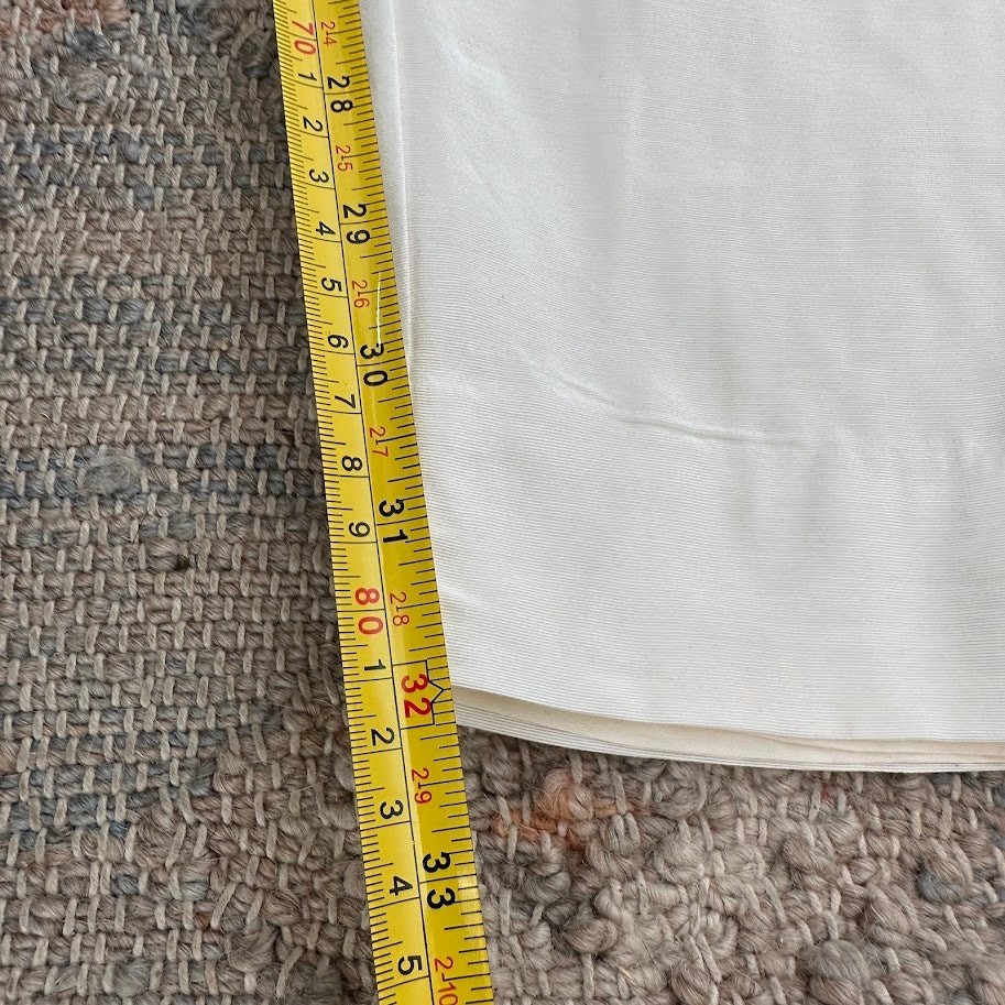 ATM Anthony Thomas Melillo Womens White Pleated Front Wide Leg Pants Sz ...