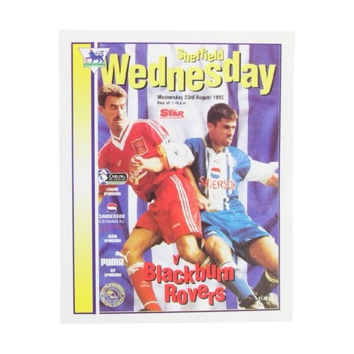 Merlin FA Premier League 96 Sheffield Wednesday Programme Sticker 345 ...
